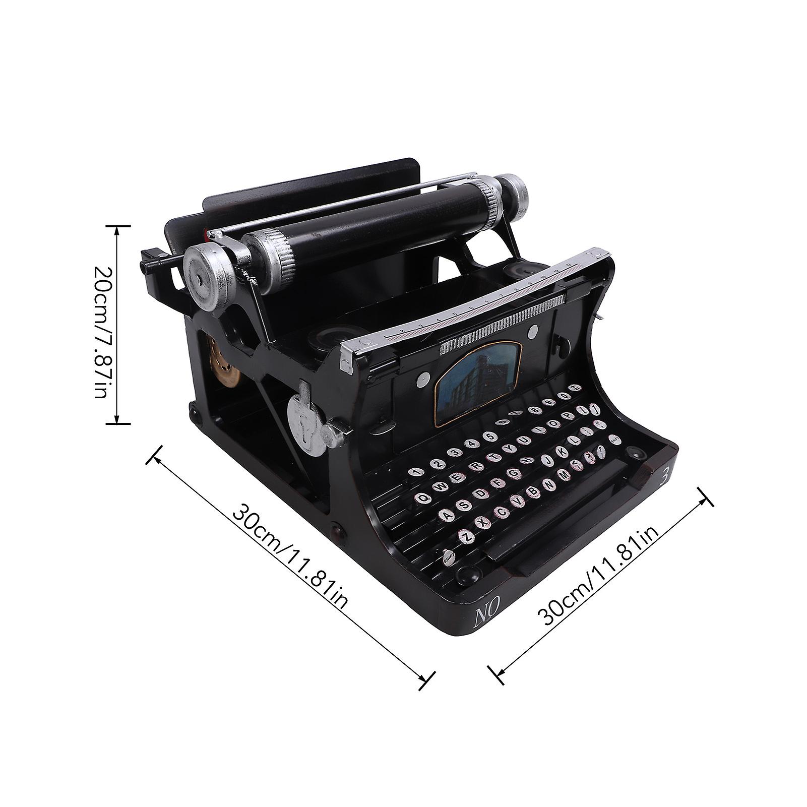 Antique Typewriter Model Black Retro Vintage Portable Manual Handmade ...