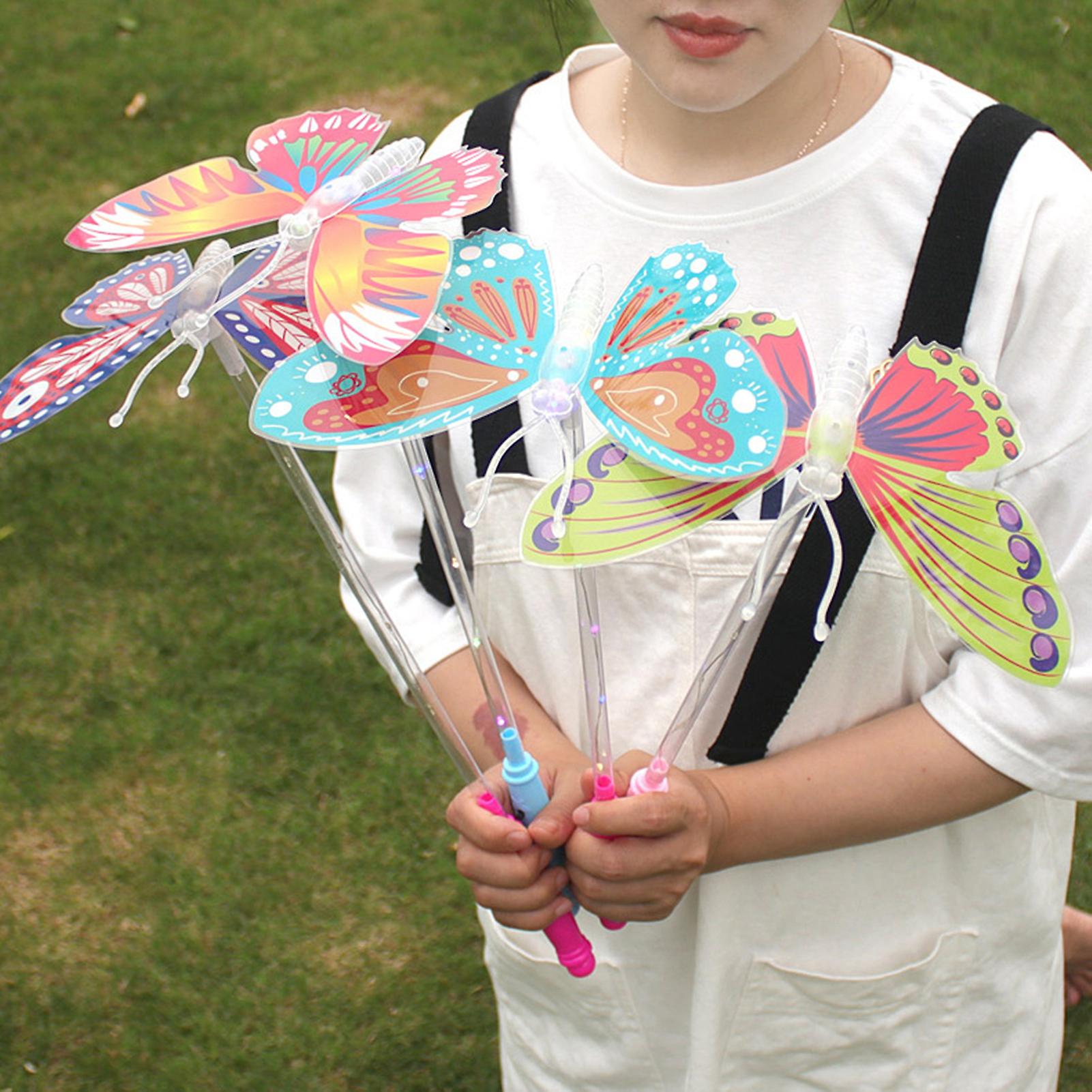 Glow Butterflies Stick Glow in The Dark 3 Modes Adjustable Handheld ...