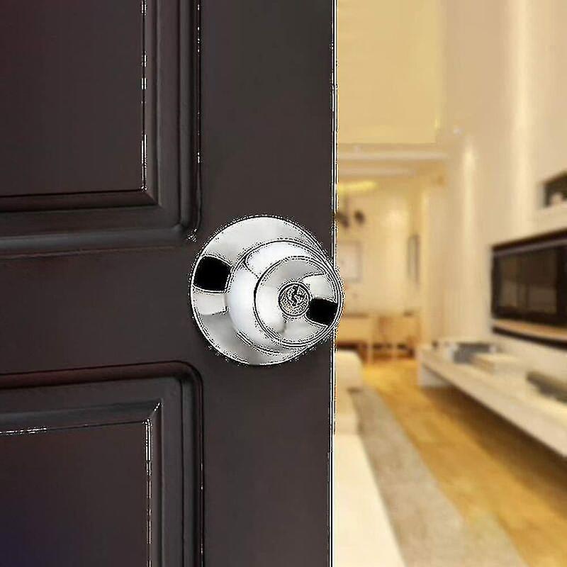 Door Lock With Keys, Stainless Steel Round Lock, Exterior Door Lock ...