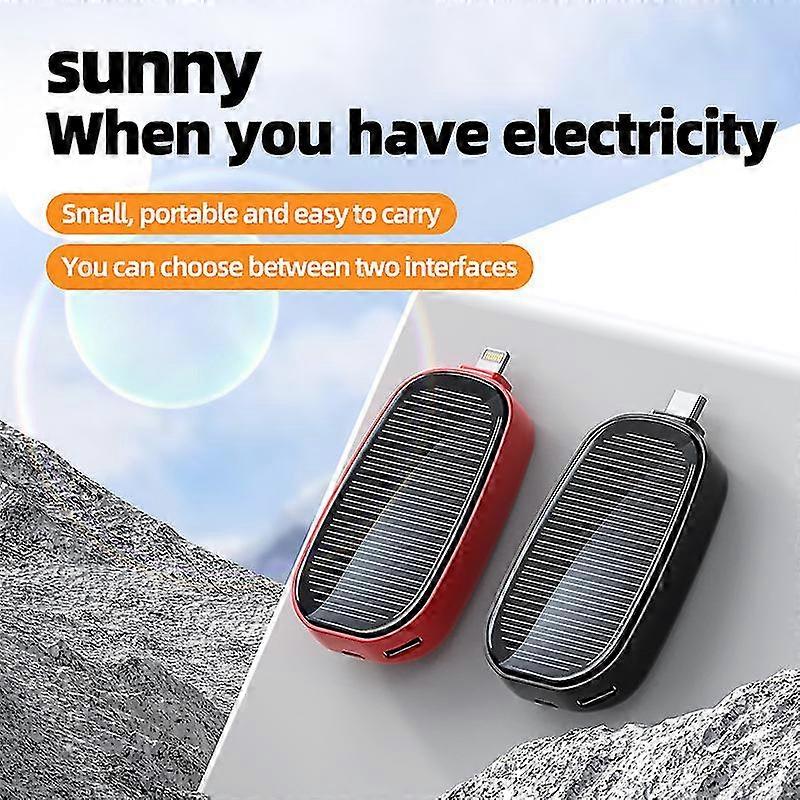 Mini Solar Power Bank Portable Keychain Powerbank For Cell Phone ...