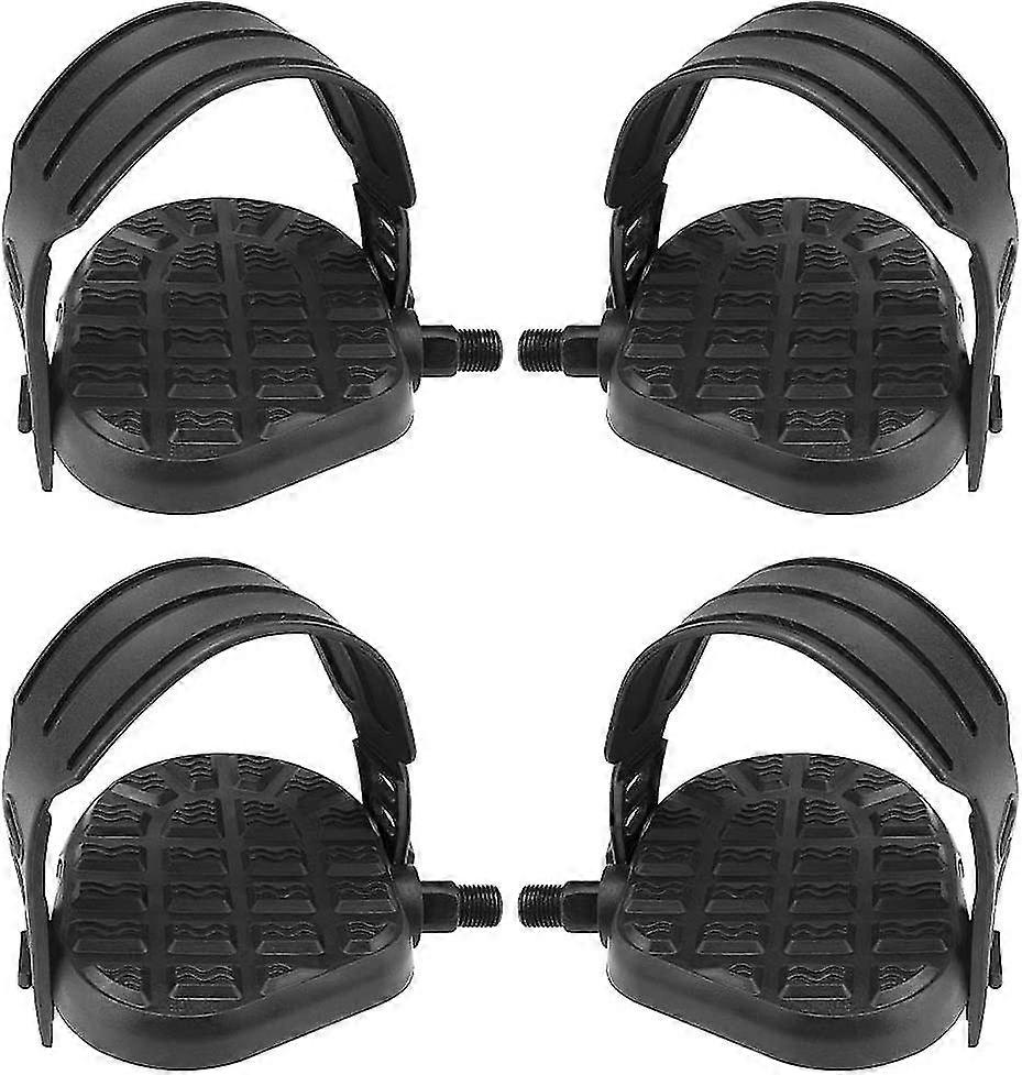 Bike Pedals With Straps Exercise Bicycle Pedals And Straps Fixie Set ...