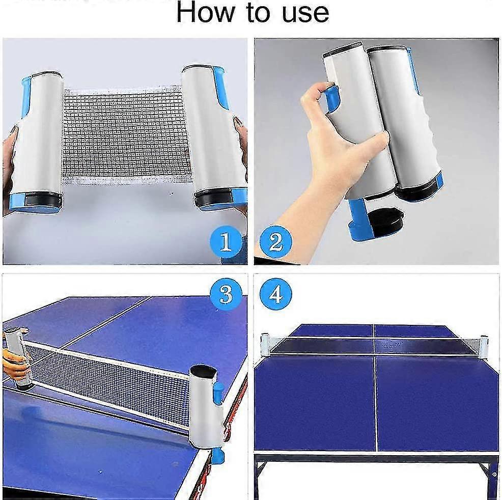 Ping Pong Net, Retractable Table Tennis Net/replacement Set, Adjustable ...
