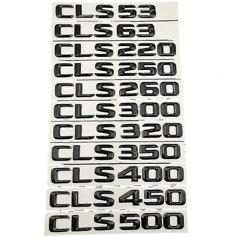 3D ABS Car Letters Trunk Badge CLS53 CLS63 CLS260 CLS300 CLS350 CLS400 ...