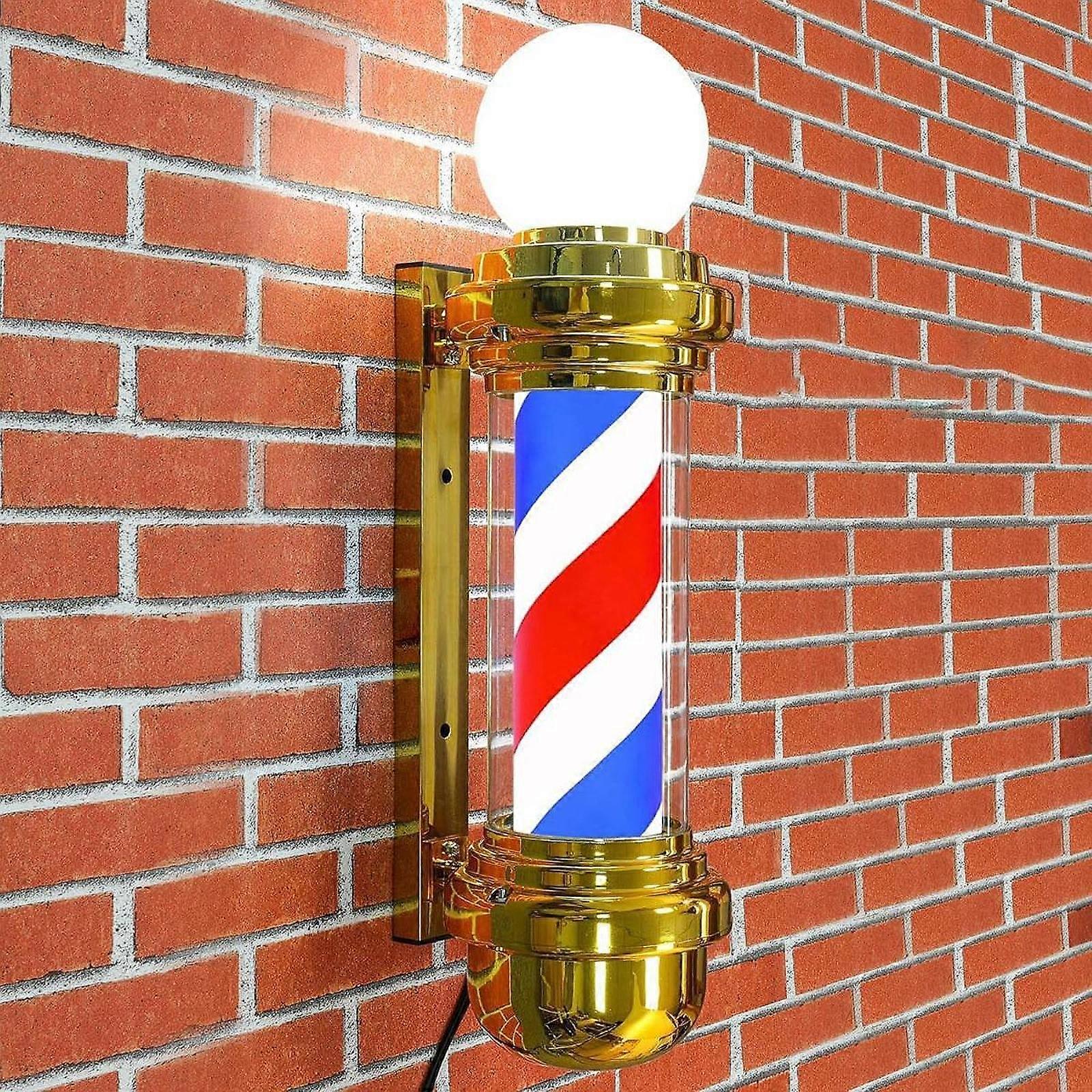 Barber Pole LED Light Salon Rotating Light for Barbershop Outside Hair ...
