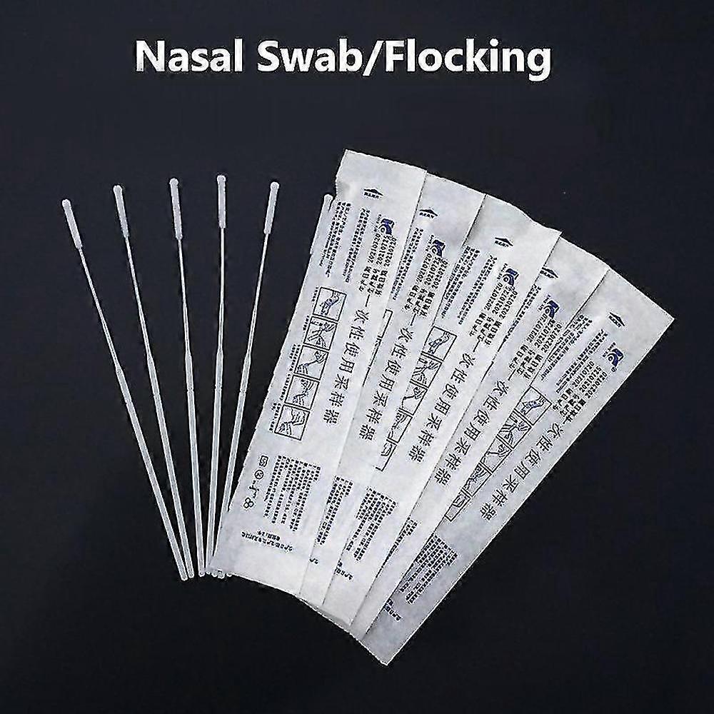 100pcs Nasal Swab Individual Self Test Sterile Nasopharyngeal Swab ...