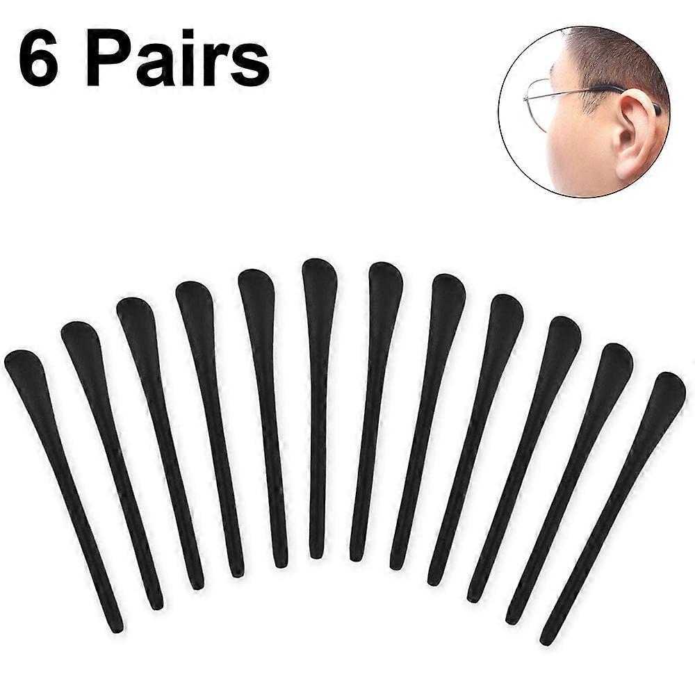 Eyeglass End Tips Anti-Slip Silicone Ear Sock Pieces Tube Sleeve ...