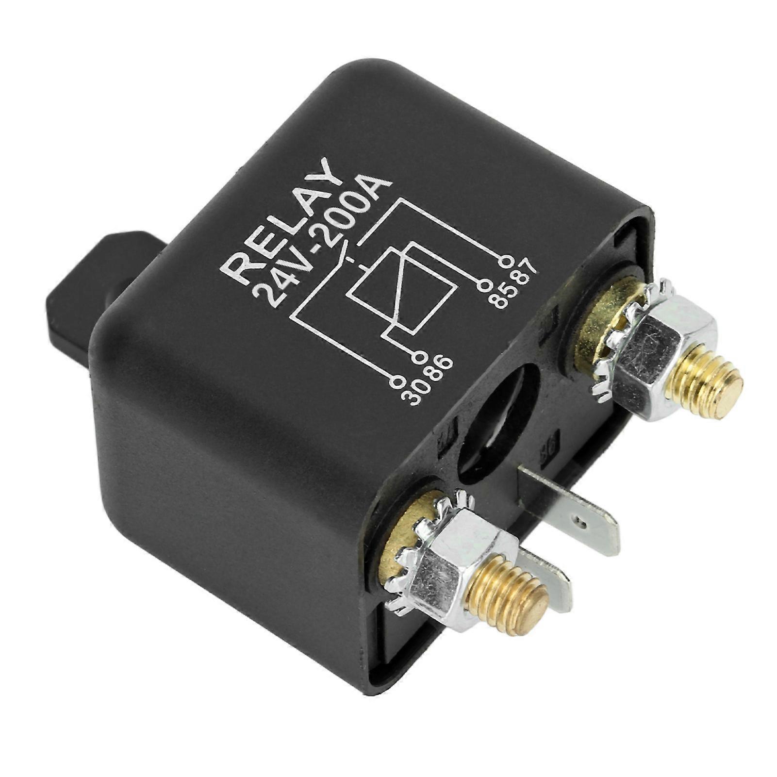 24V 200A Car Start Relay High Current Normally Open Brass Coil Vehicle ...