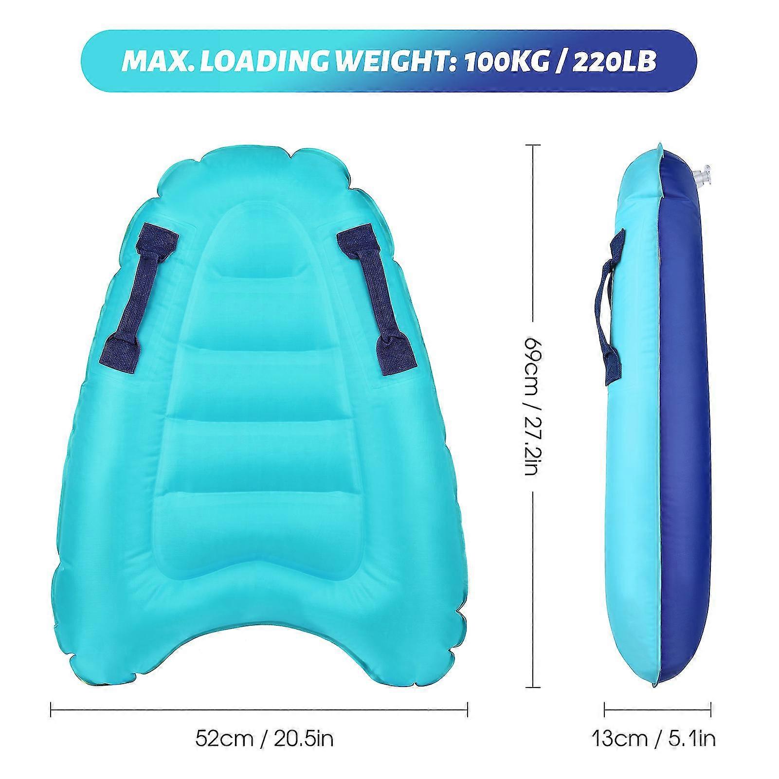 Inflatable Surfboard With Handles Kids Adults Inflatable Swimming Board ...