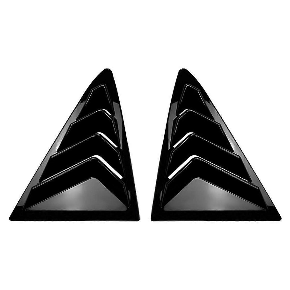 Car Rear Triangular Window Louvers Shutters Blinds Cover Trim for ...