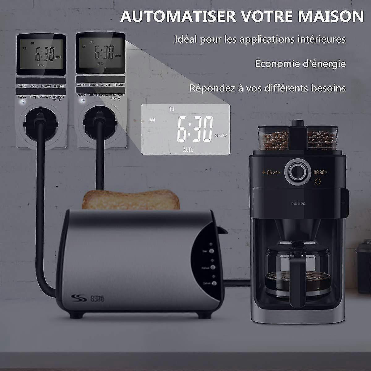 Digital Timer With Led Display Electrical Socket 16 Configurable Programs Summer Time Function ...