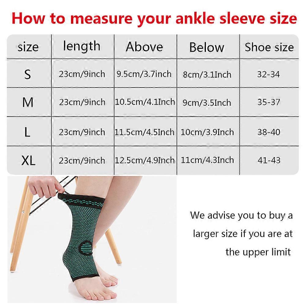 1 Pair Of Ankle Bandage, Compression Socks, Running & Sport For ...