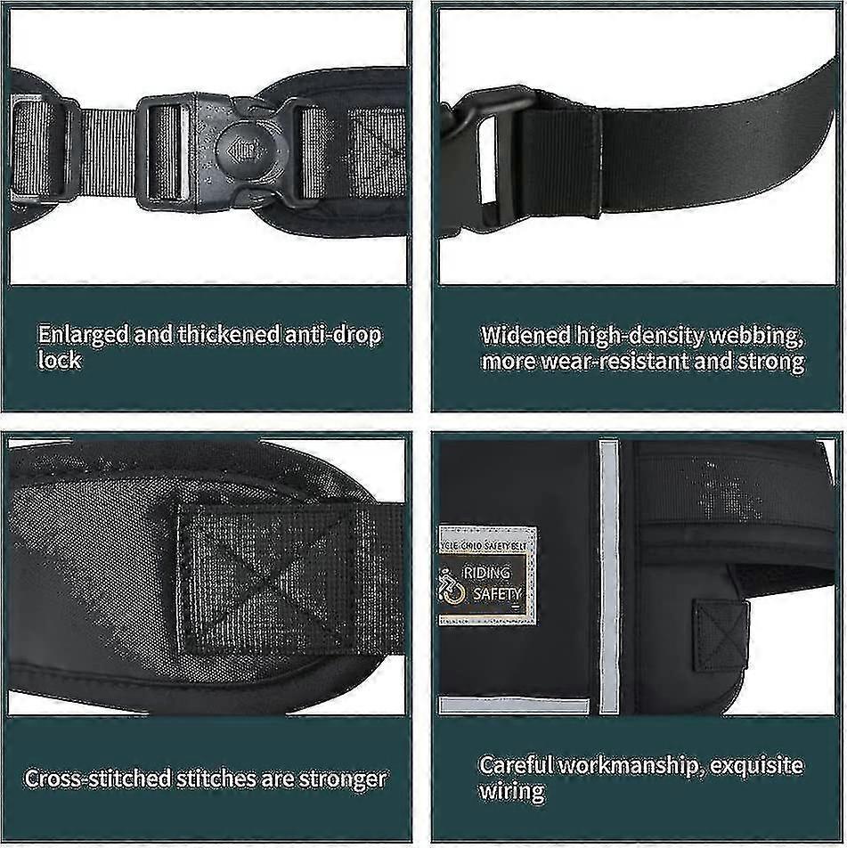 Children's Motorcycle Harness With Pockets, Adjustable Reflective Strip ...