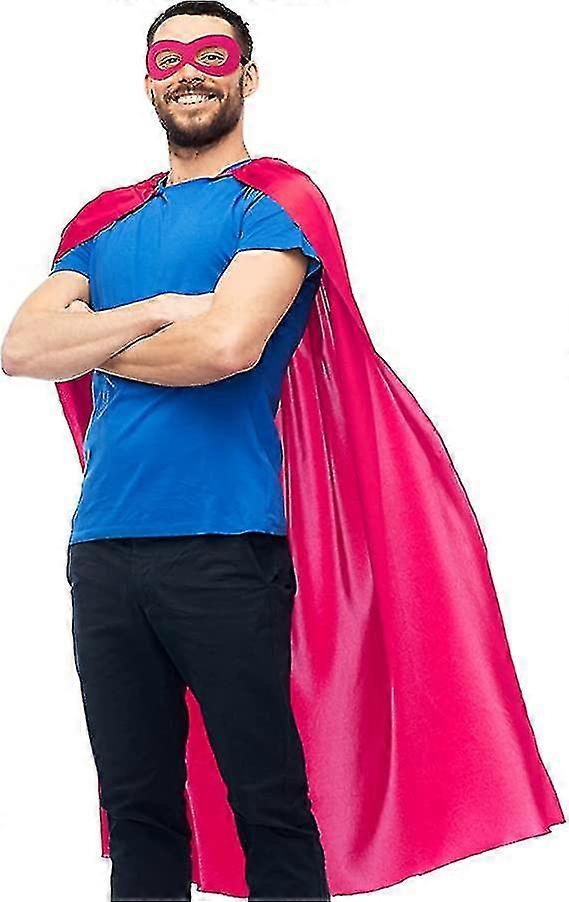 Adults Superhero-cape And Mask For Men Women-superhero Halloween ...