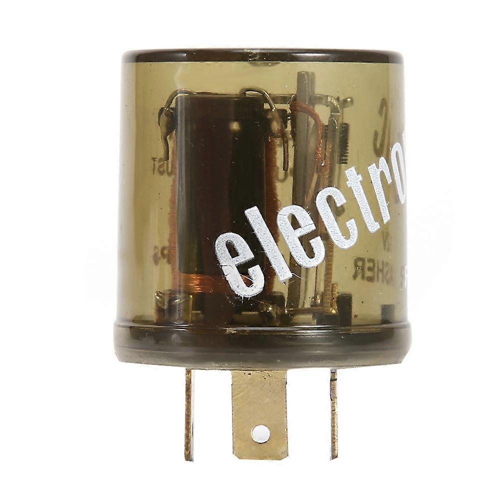 3-Pin 12V 20A Round Style Electronic Turn Signal LED Flasher Relay Fits ...