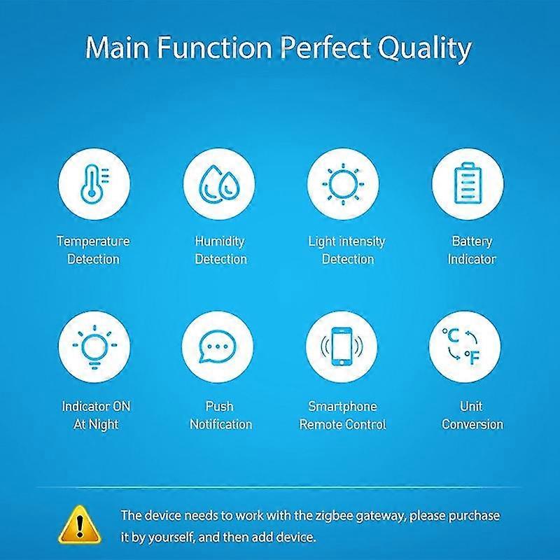 NEO NAS-TH02B Sensor Tuya ZigBee Smart Temperature and Humidity ...