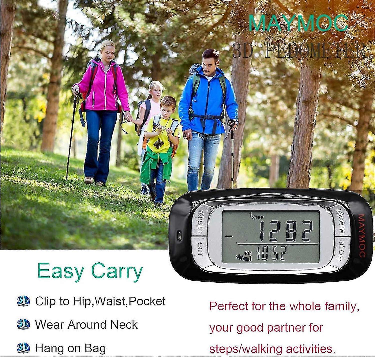 Walking Pedometer - Track Steps Mileage Calories and Active Time ...