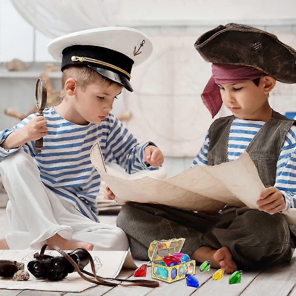 10 Big Colorful Diamonds Set With Treasure Pirate Box Summer Swimming ...