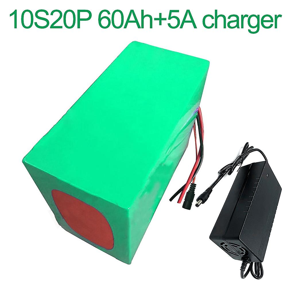 Battery With Charger 5a 60ah 36v 42v Li-ion 18650 Rechargeable Electric Bicycle E-bike Ebike ...