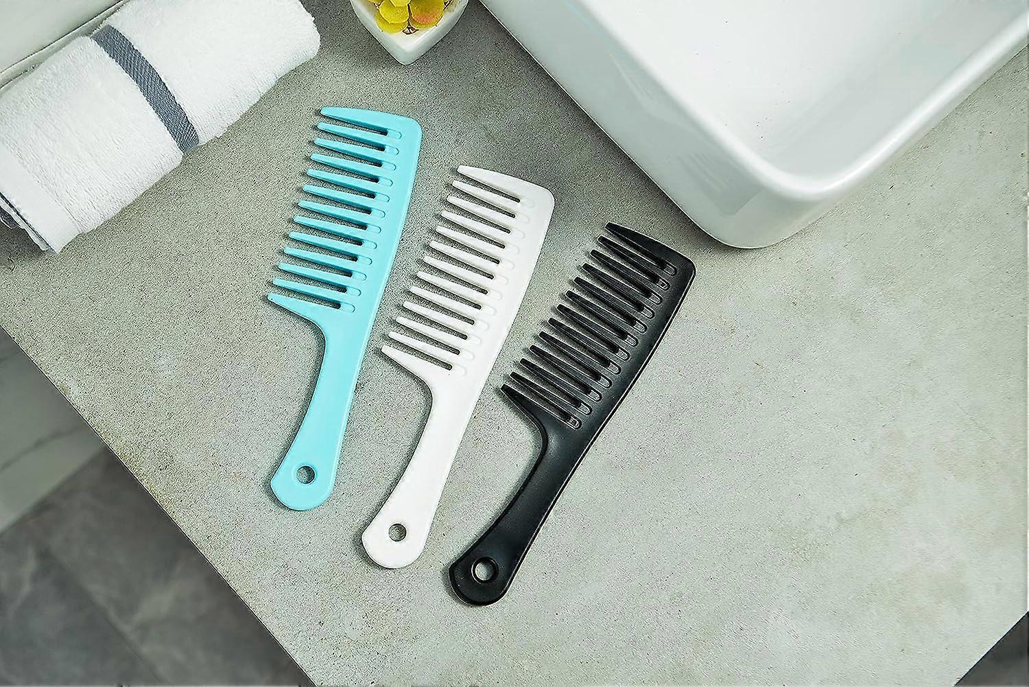 Wide Tooth Comb and Large Hair Detangling Comb, Suitable for Curly Hair ...