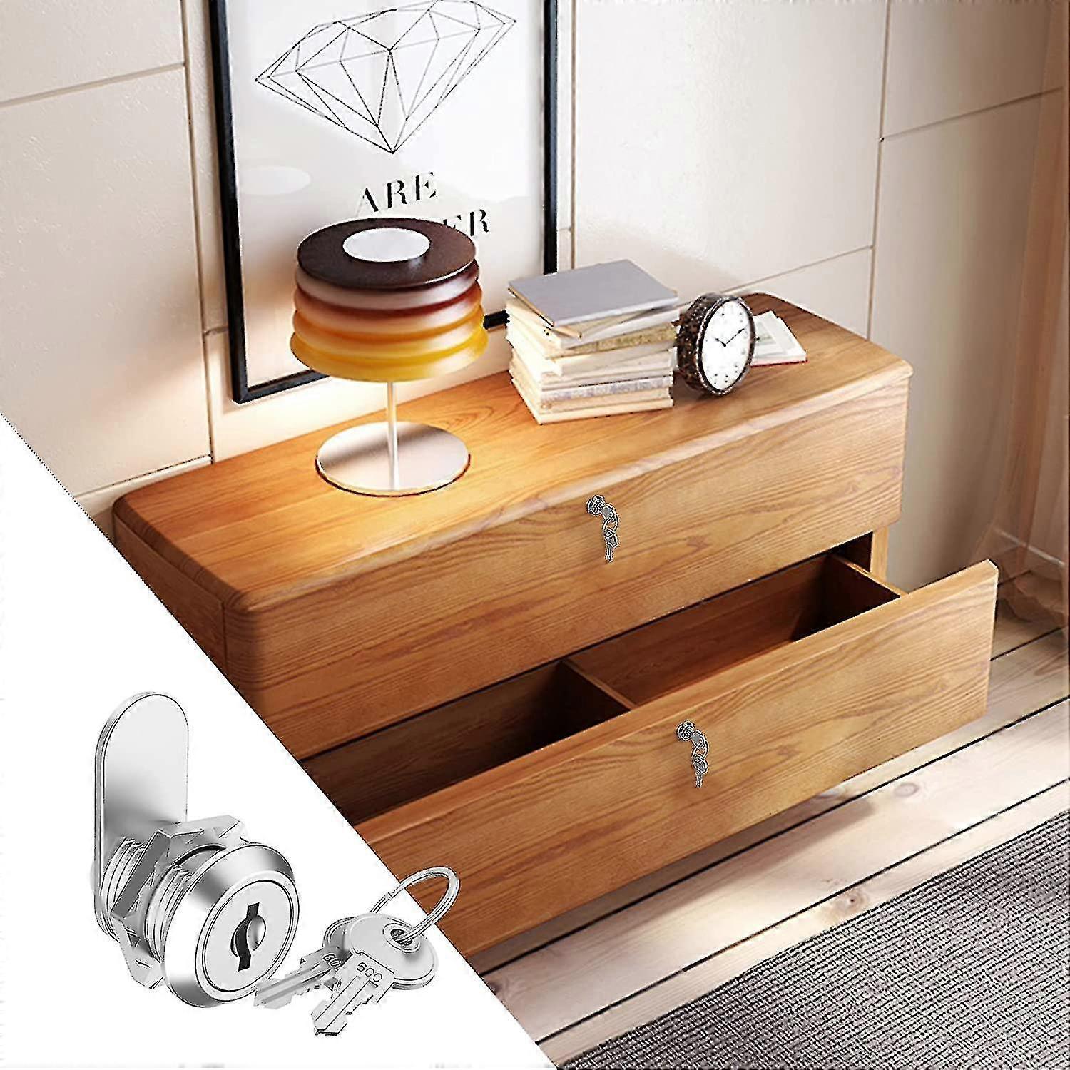 1 Pack Cabinet Locks With Keys, 5/8" Cam Lock Keyed Alike, Secure ...