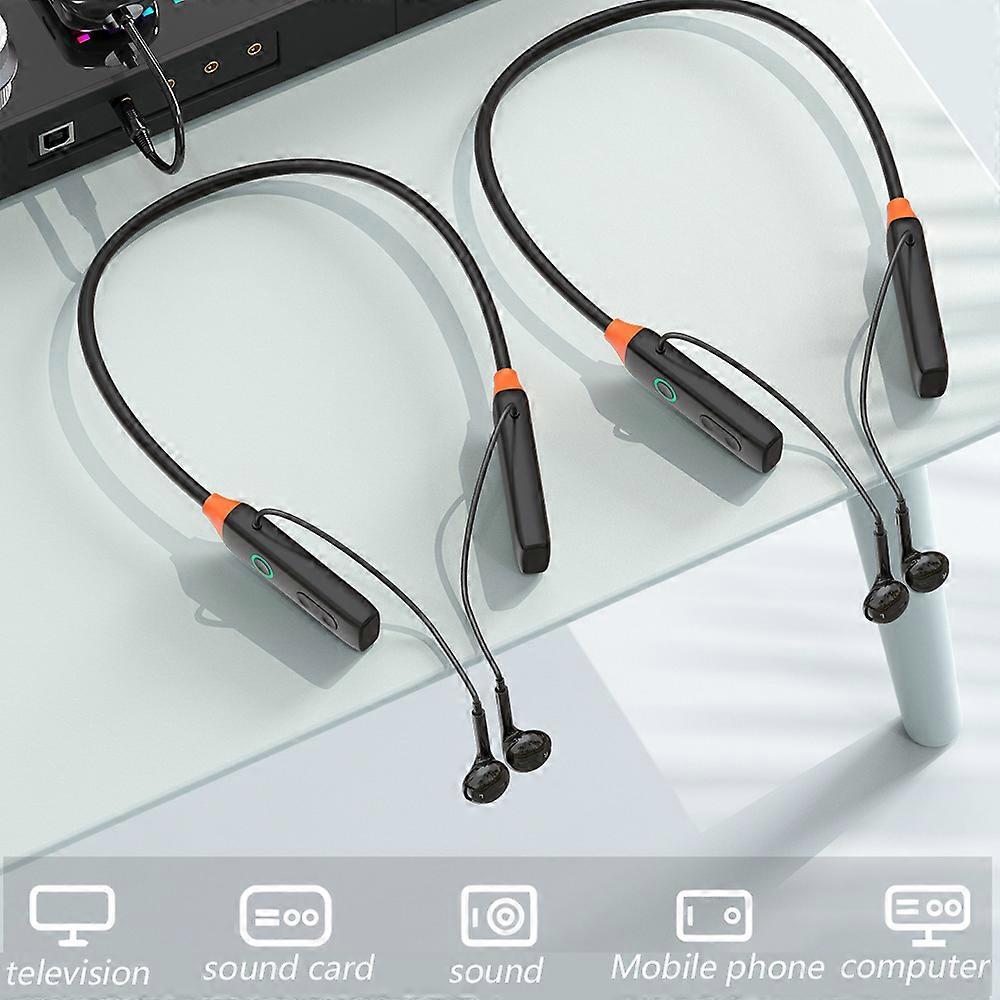 Wireless Microphone Headset, Wireless Neck Headset Denoise Mic Live ...
