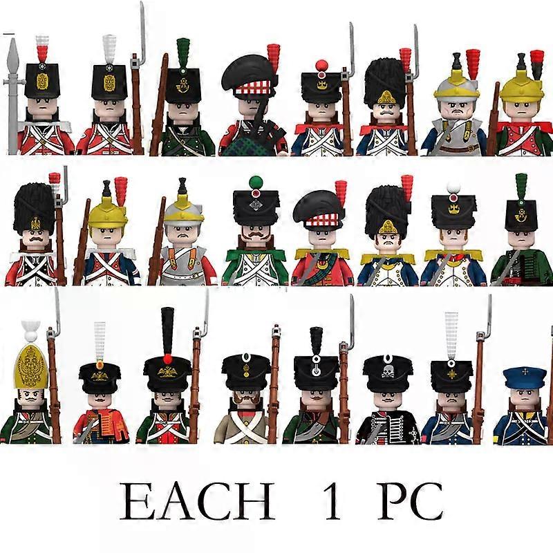 Napoleonic Wars British Army French Building Blocks Figure Soldiers ...