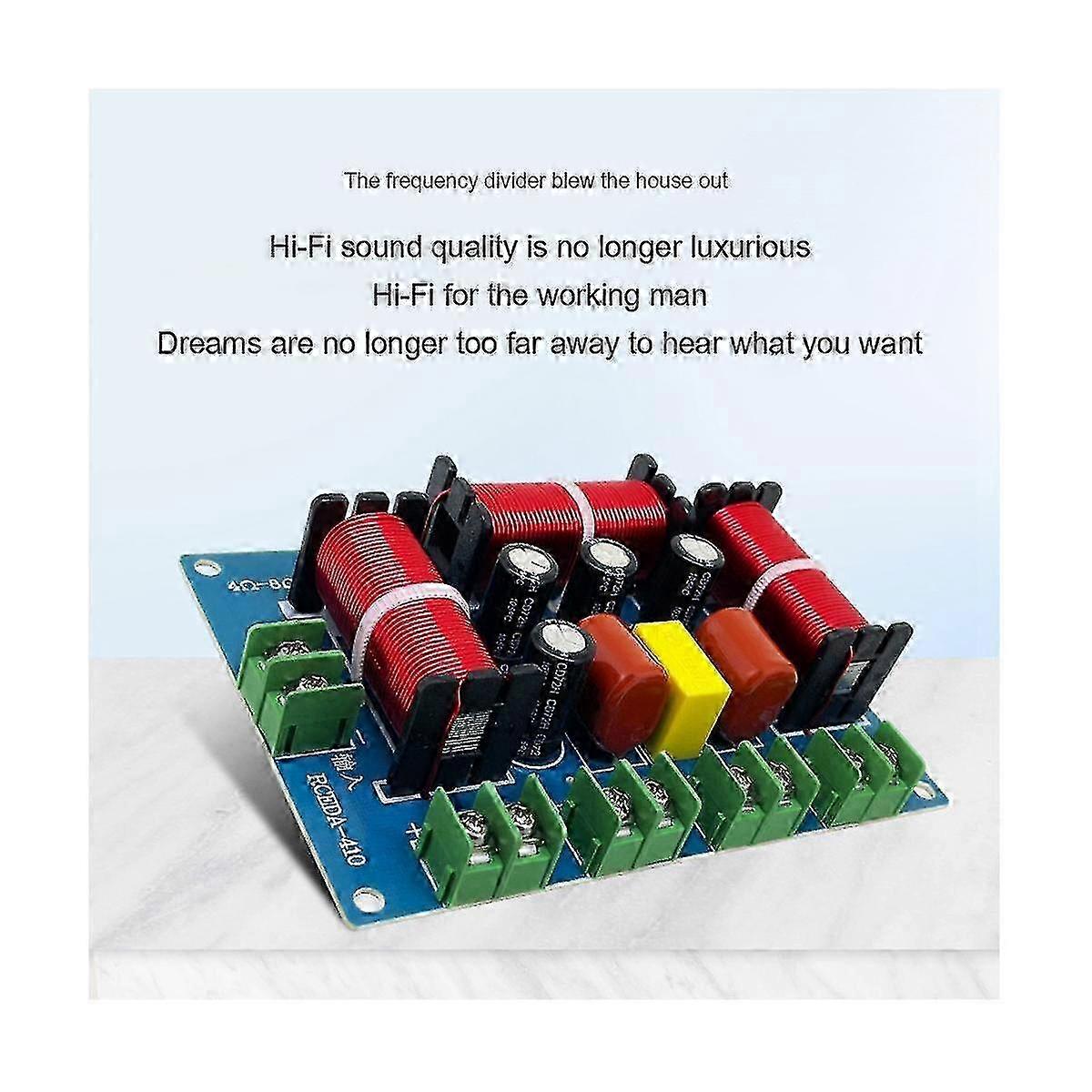 200W 4-Way Audio Frequency Divider for Home Theater Speakers - Double ...