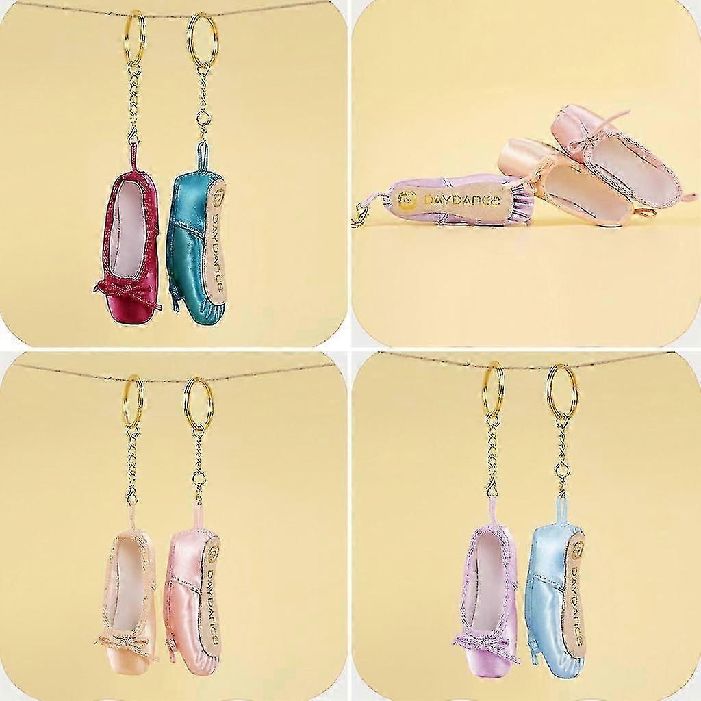 Handmade Mini Satin Ballet Pointe Shoes Keychain & Charm Gift for ...