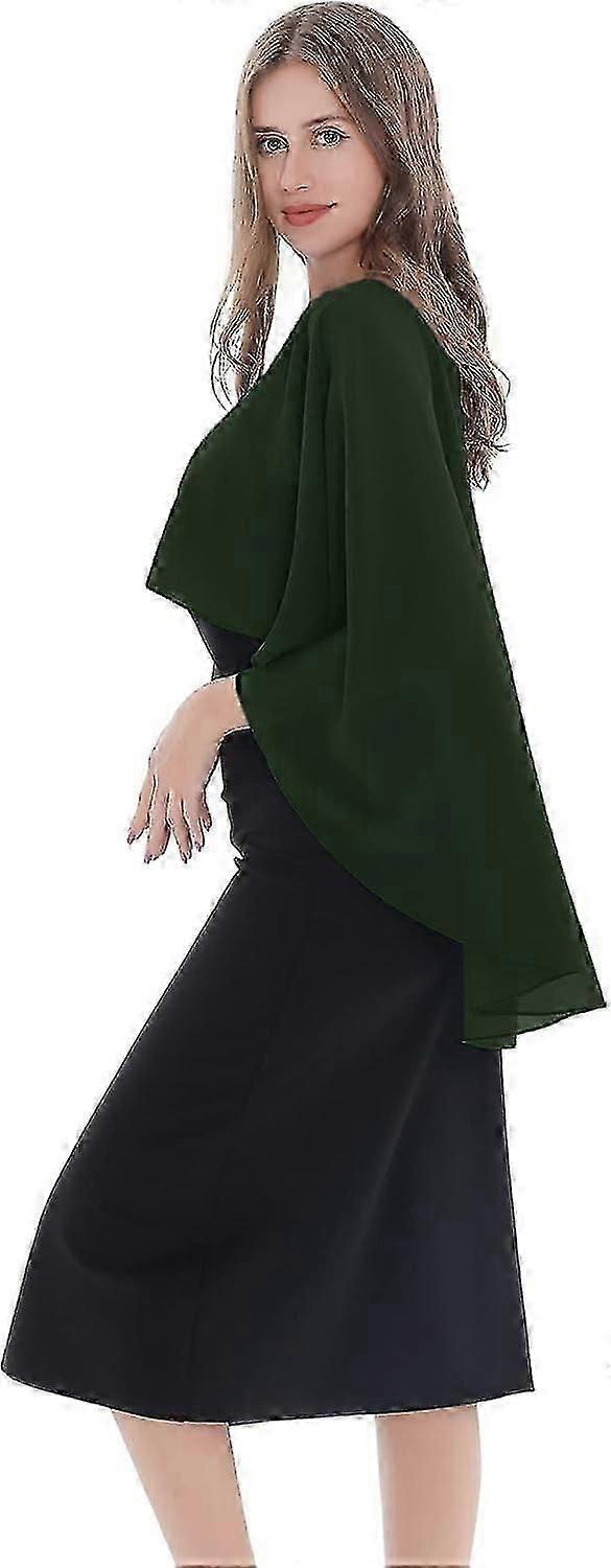 Sheer Chiffon Capelets For Women Elegant Shawls For Evening Dresses And ...