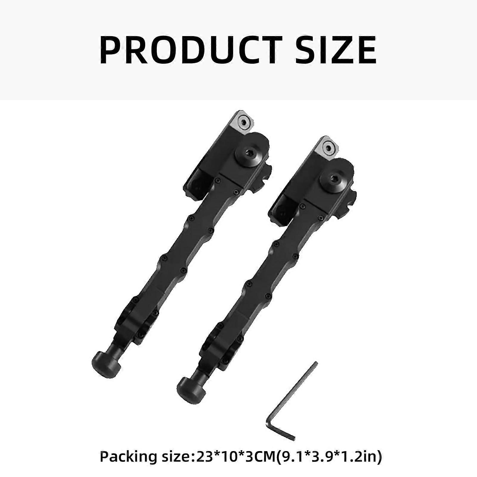 Set of 2pcs Metal Bipod Two Legged Stand Split Designing Quick Setup ...