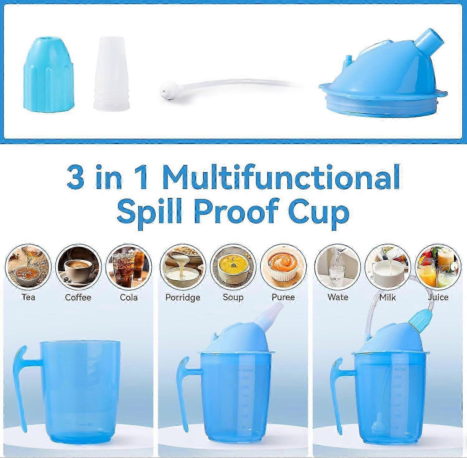 Adult Sippy Cup for Elderly Spill Proof, Spill Proof Cups for Adults ...