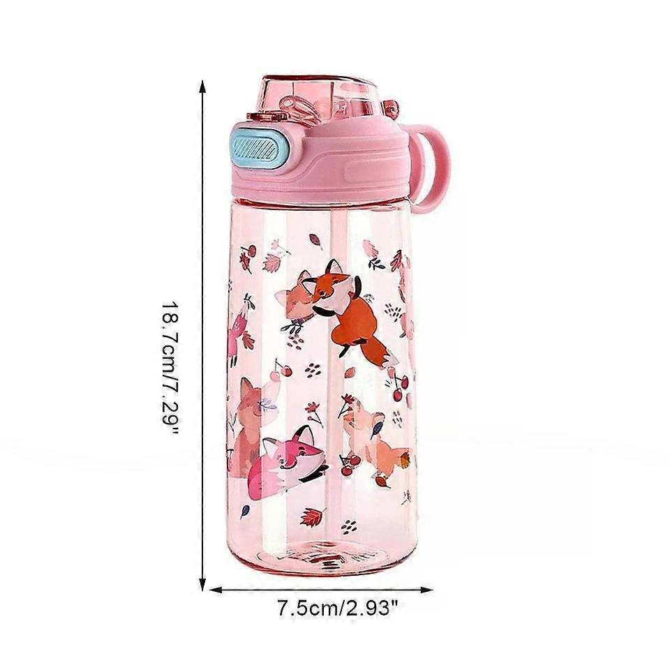 Children's Water Cup, Cartoon Plastic Portable Leak-Proof Outdoor ...