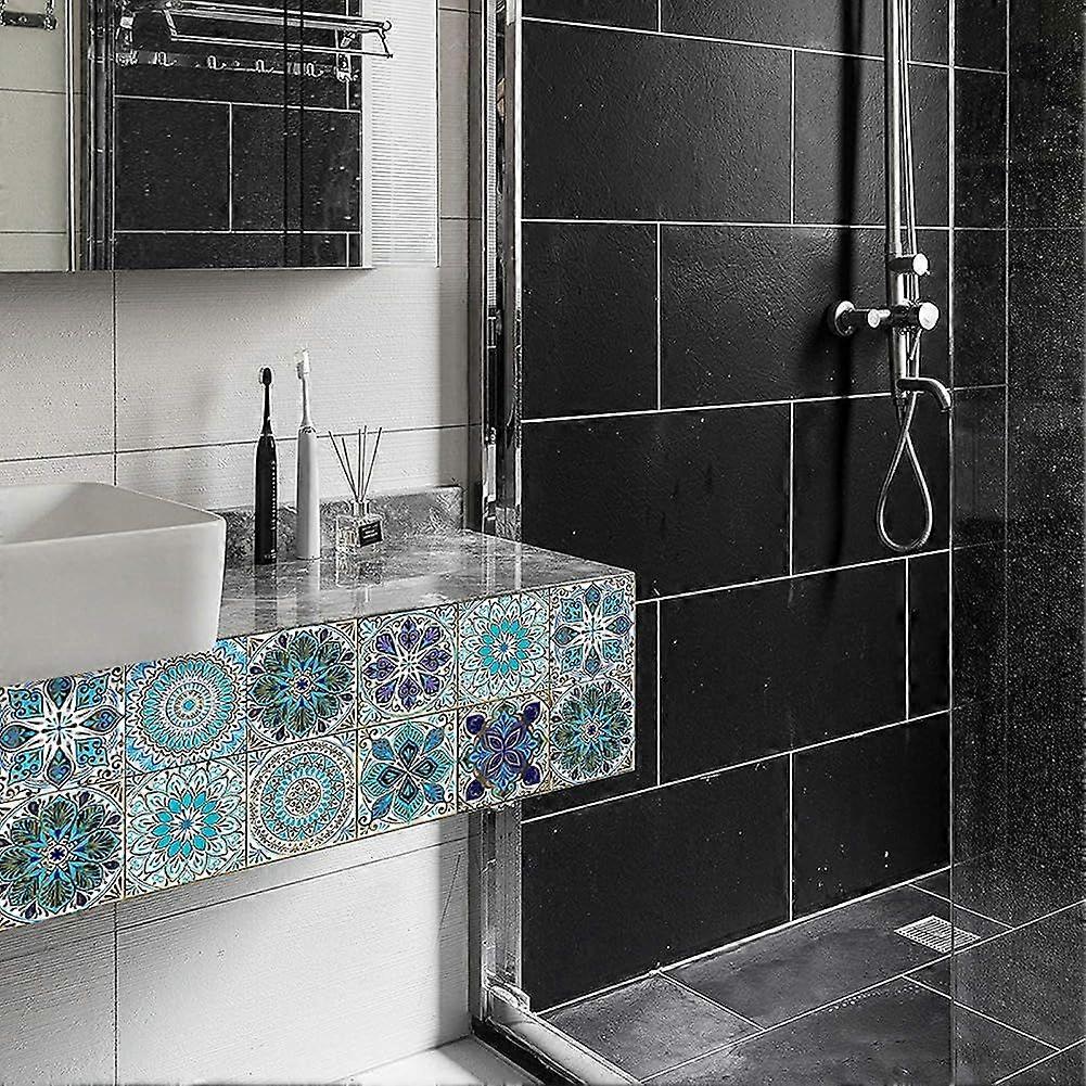 3D Mosaic Self-adhesive Tile Stickers, Oil-proof Waterproof Wall Decals ...