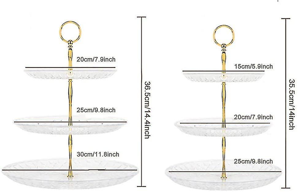 Cupcake Stand 3-tier Cake Stand Dessert Stand Tea Party Tiered Serving ...