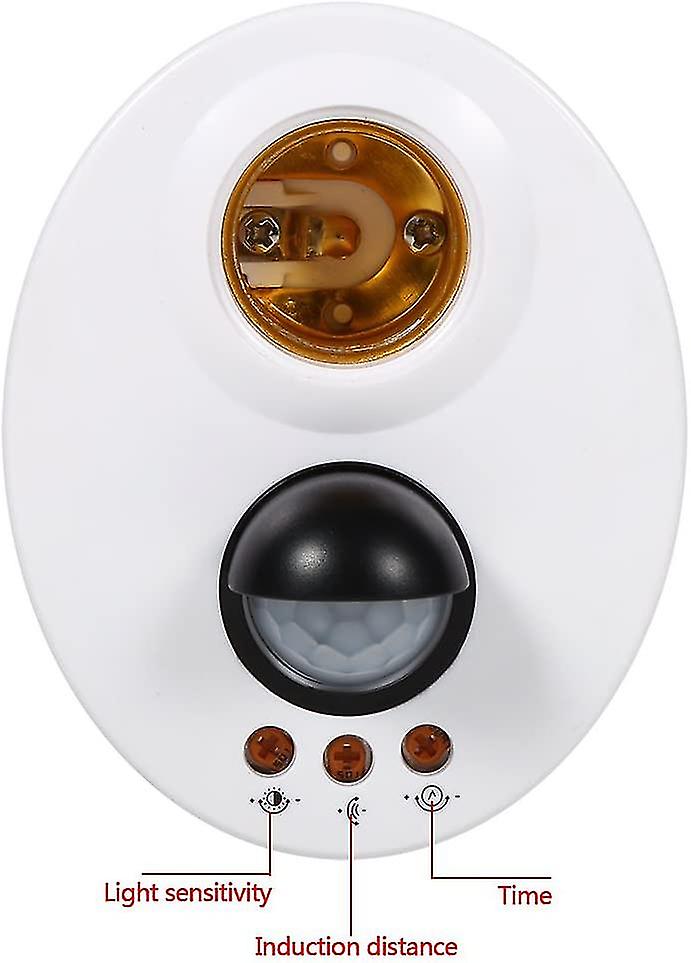 Lamp Holder E27 110-250v Automatic Ir Infrared Sensor Light Base Base ...