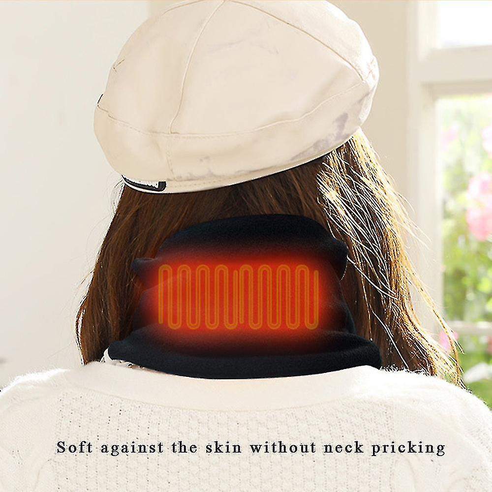 Electric Usb Heating Snood Scarf With 3 Speed Temperature Adjustment ...