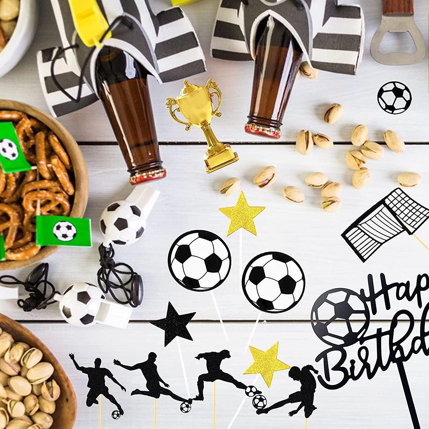 Football Cake Topper Birthday Decorations For Boys, Football Party ...