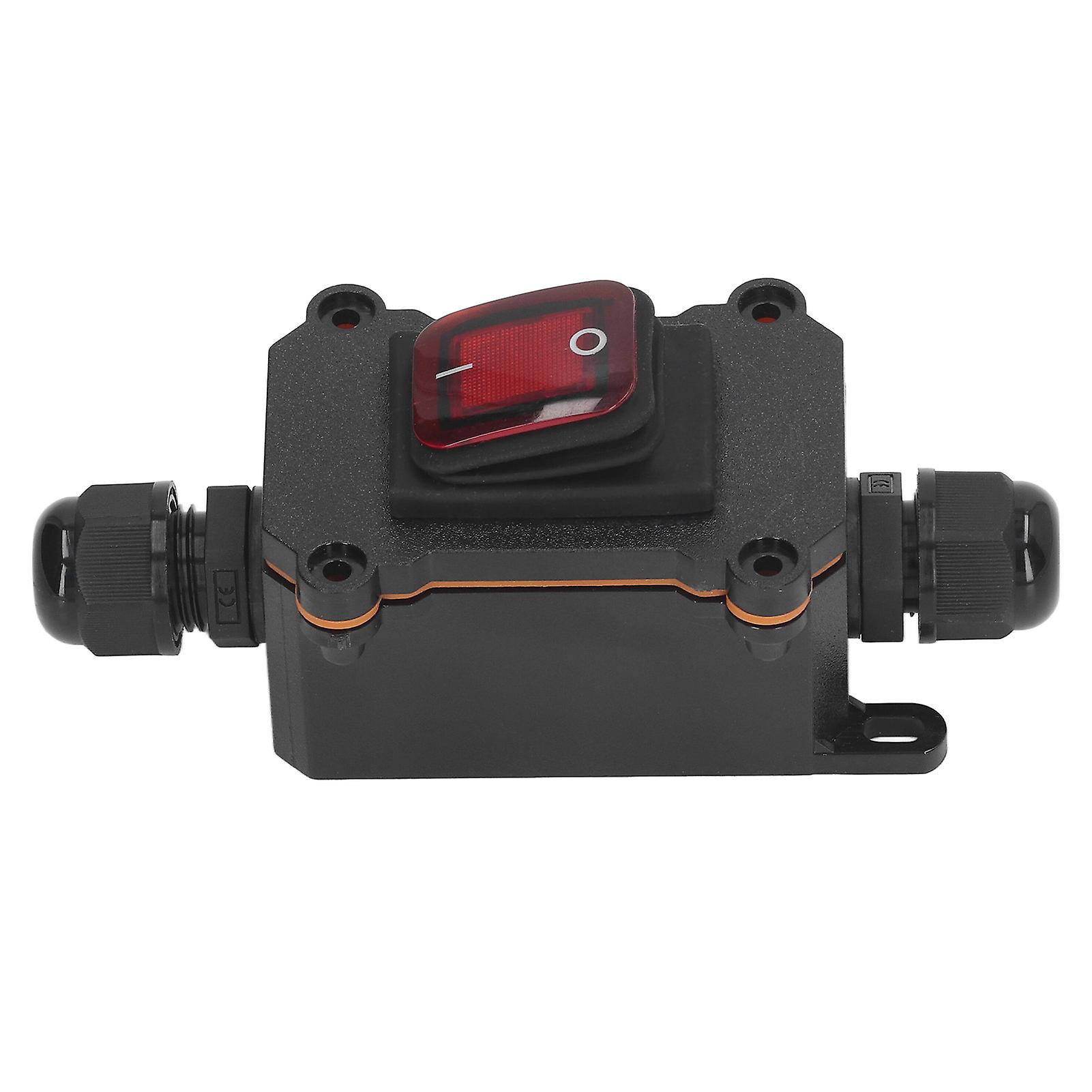 4 Pin 2 Position Inline Cord Switch with Rocker Button IP65 Waterproof On Off Outdoor Toggle ...