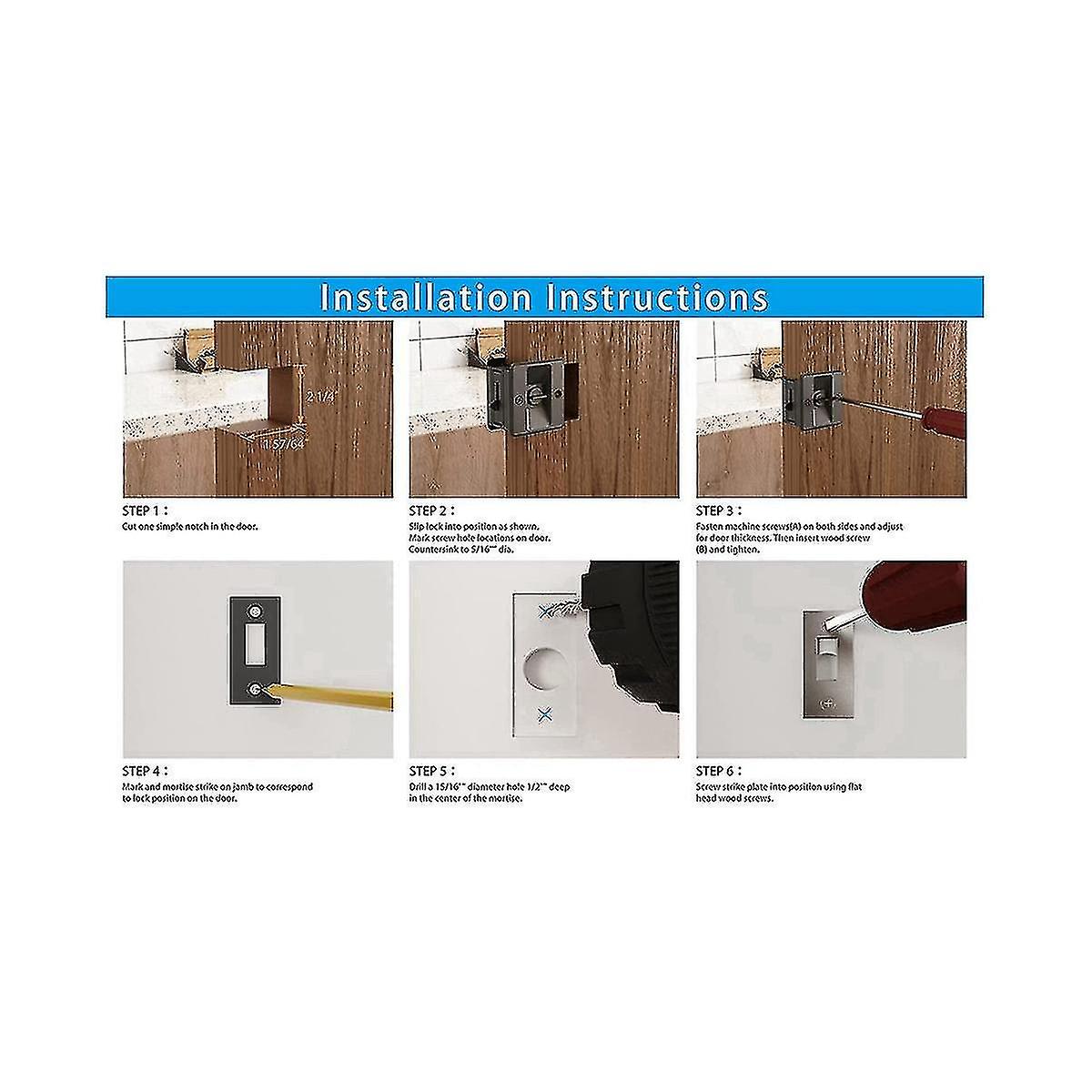 Privacy Pocket Door Lock With Pull Handle For Quick And Easy ...