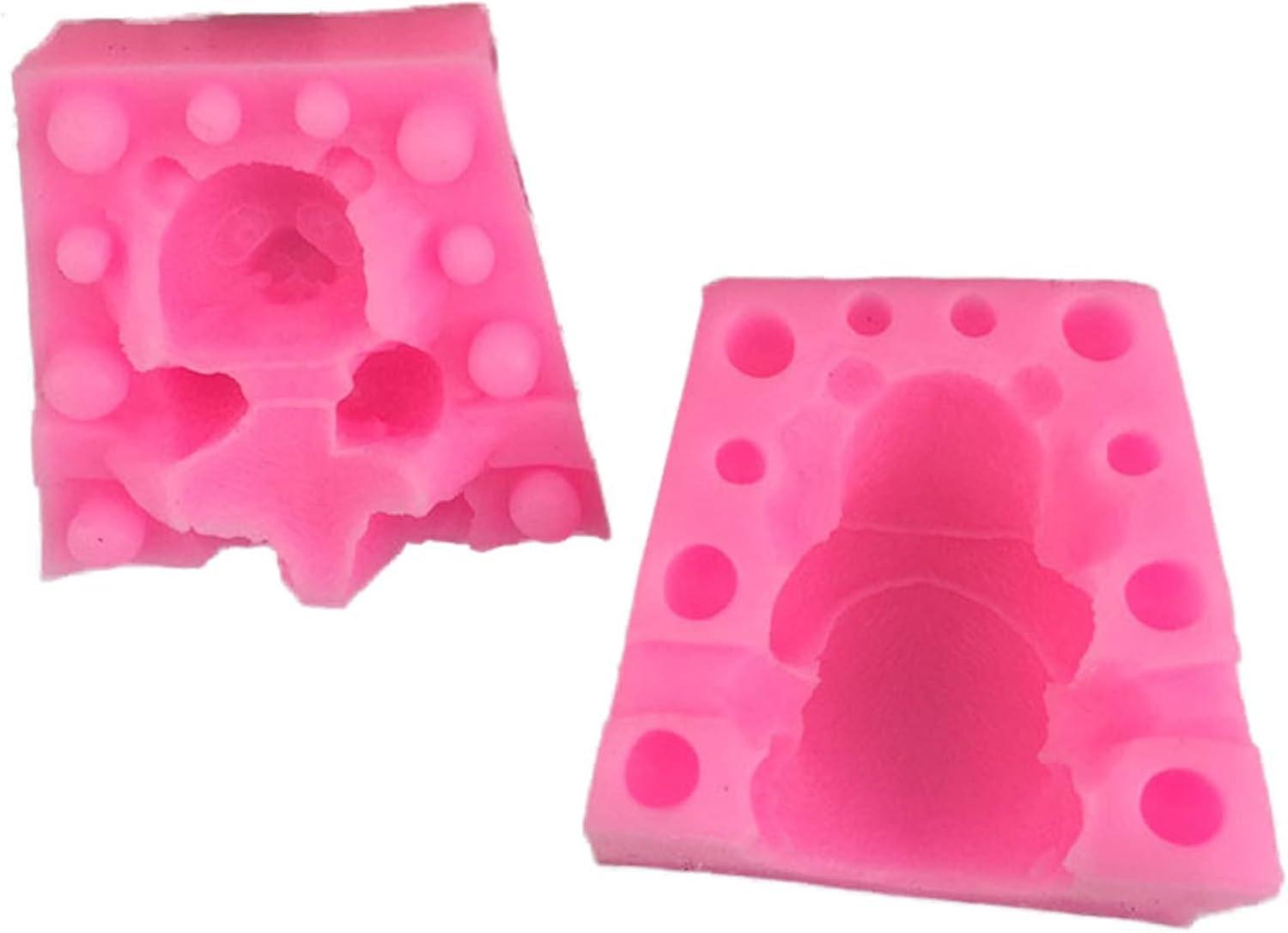 Small Panda Silicone Fondant Mold, Baby Shower Silicone Moulds for Soap ...