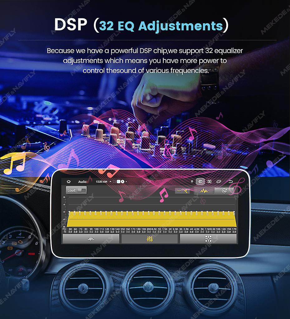 10.25"/12.5" Car Radio Video Player for Mercedes Benz GLC/V Class W205 S205 C200 C260 Android ...