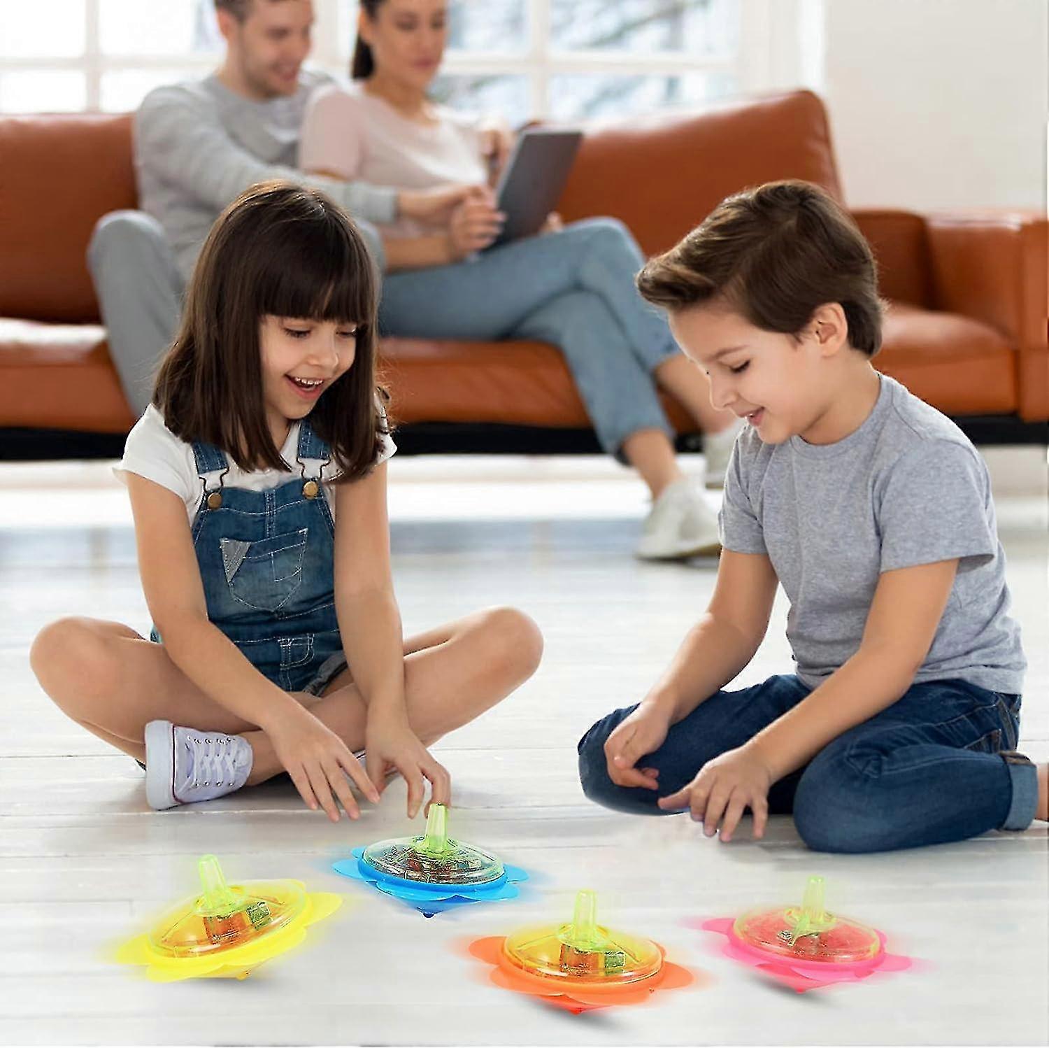 Light Up Spinning Top5.5cm, 24 Pieces Light Up Toys, Colorful Spinning ...