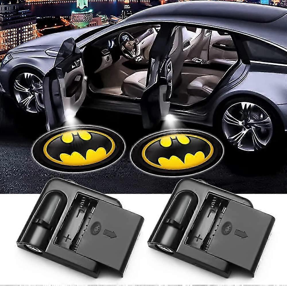 2pcs For Batman Car Door Lights Logo Projector Led Wireless Car Door ...