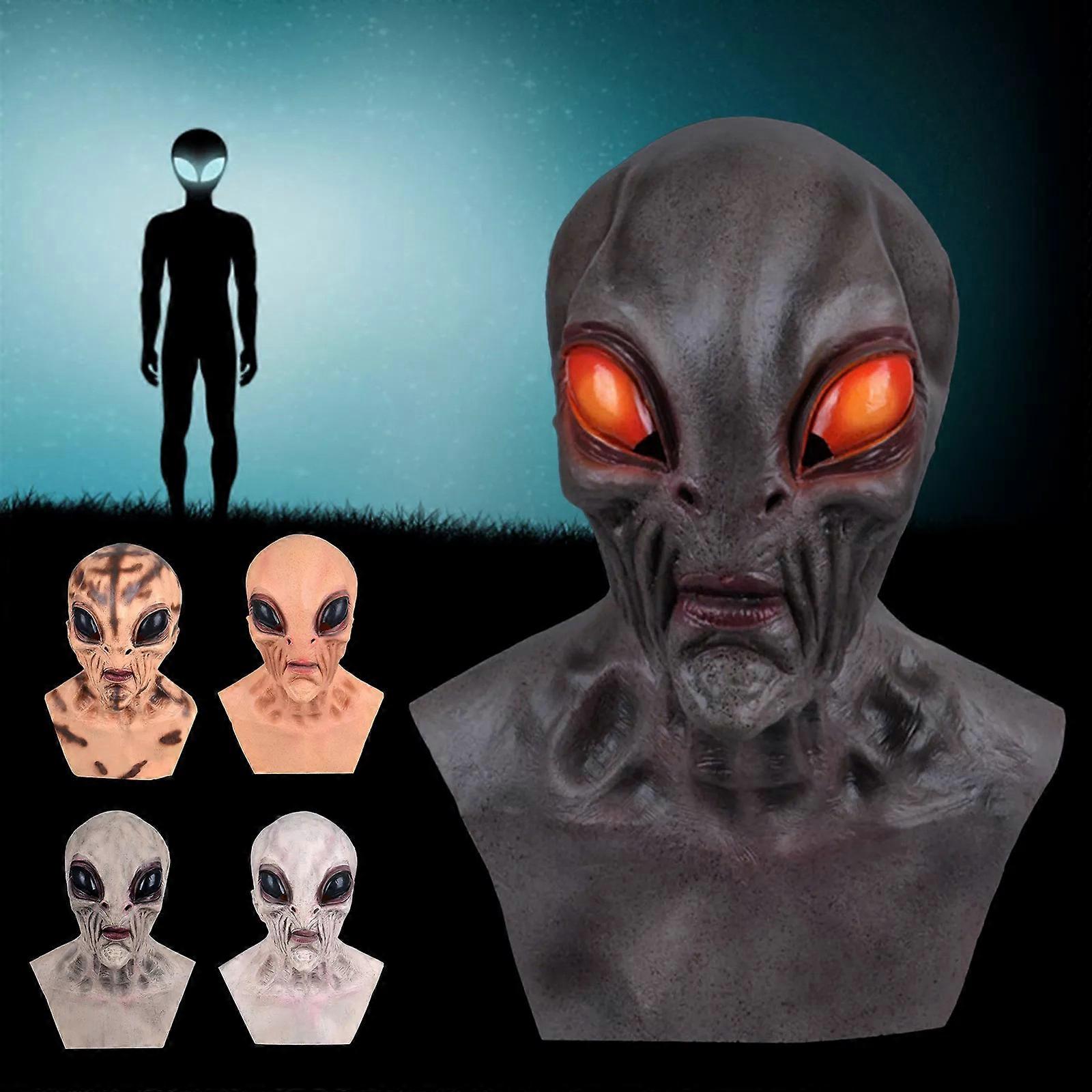 Adult HallowEen DIY Alien Mask Horror Cosplay Costume Party Latex Full ...
