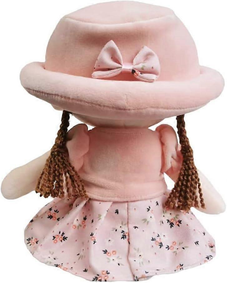 Pink 35CM Adorable Plush Soft Baby Girl Dolls Cuddly Ragdoll Princess ...