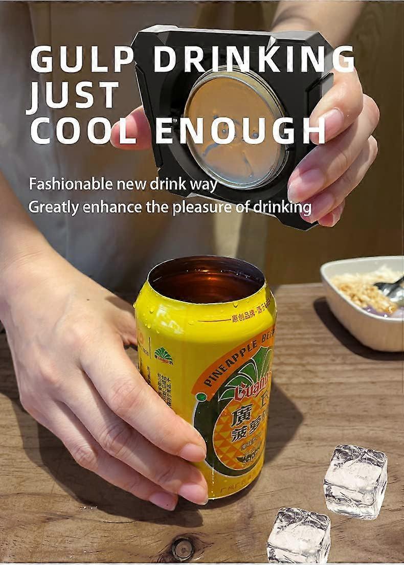 Beer Can Opener - 2 in 1 Magnetic Topless Soda Can Opener, Pop Can Top ...
