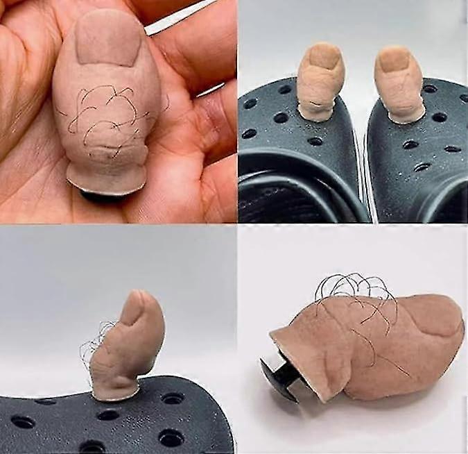 Billy's Big Toe Crocs Charm with Hair 3D Funny Toe Shoe Charms DIY ...