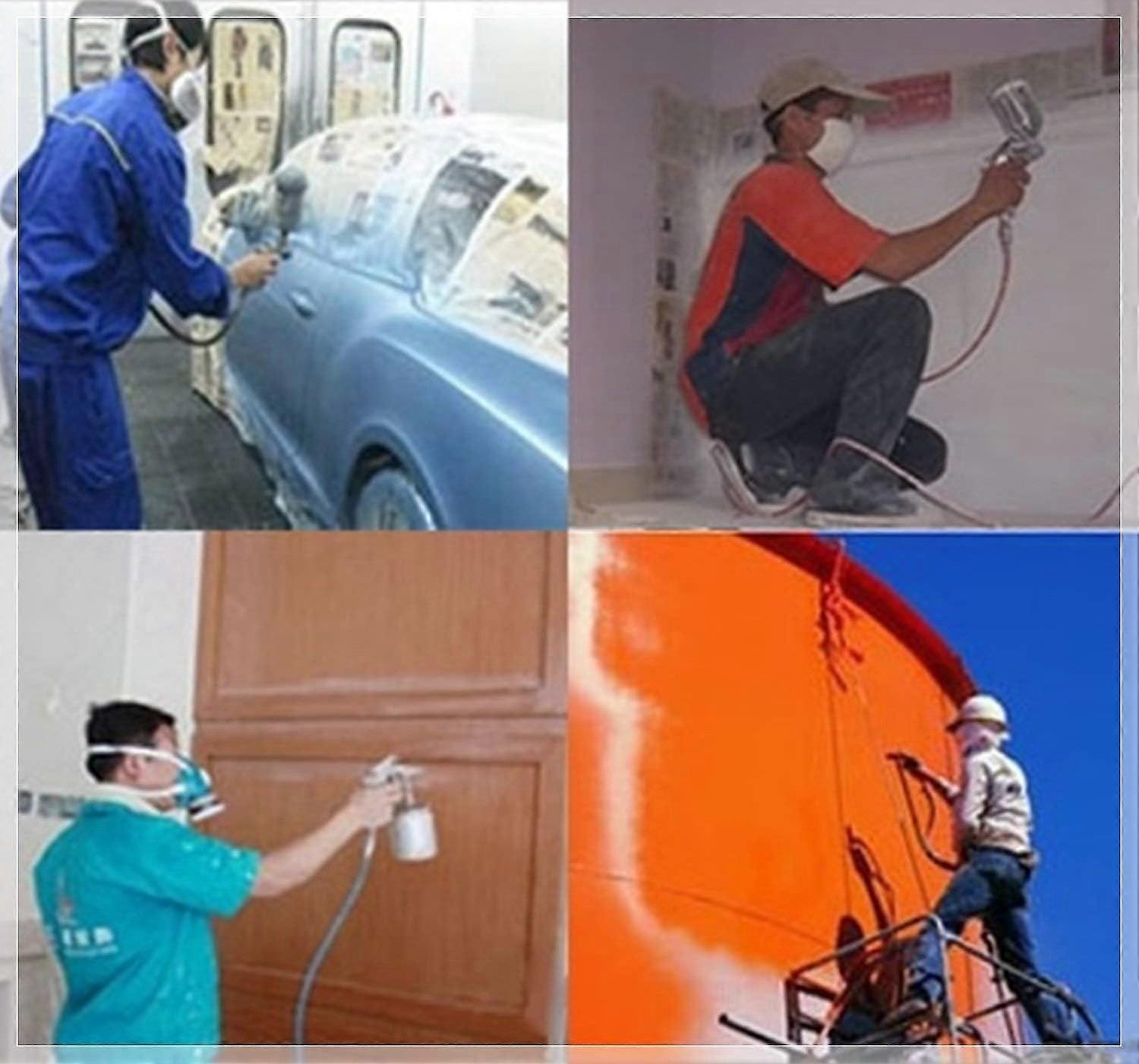 Suction Paint Spray Gun Air Spray 2.0mm Stainless Nozzle 1000ml ...