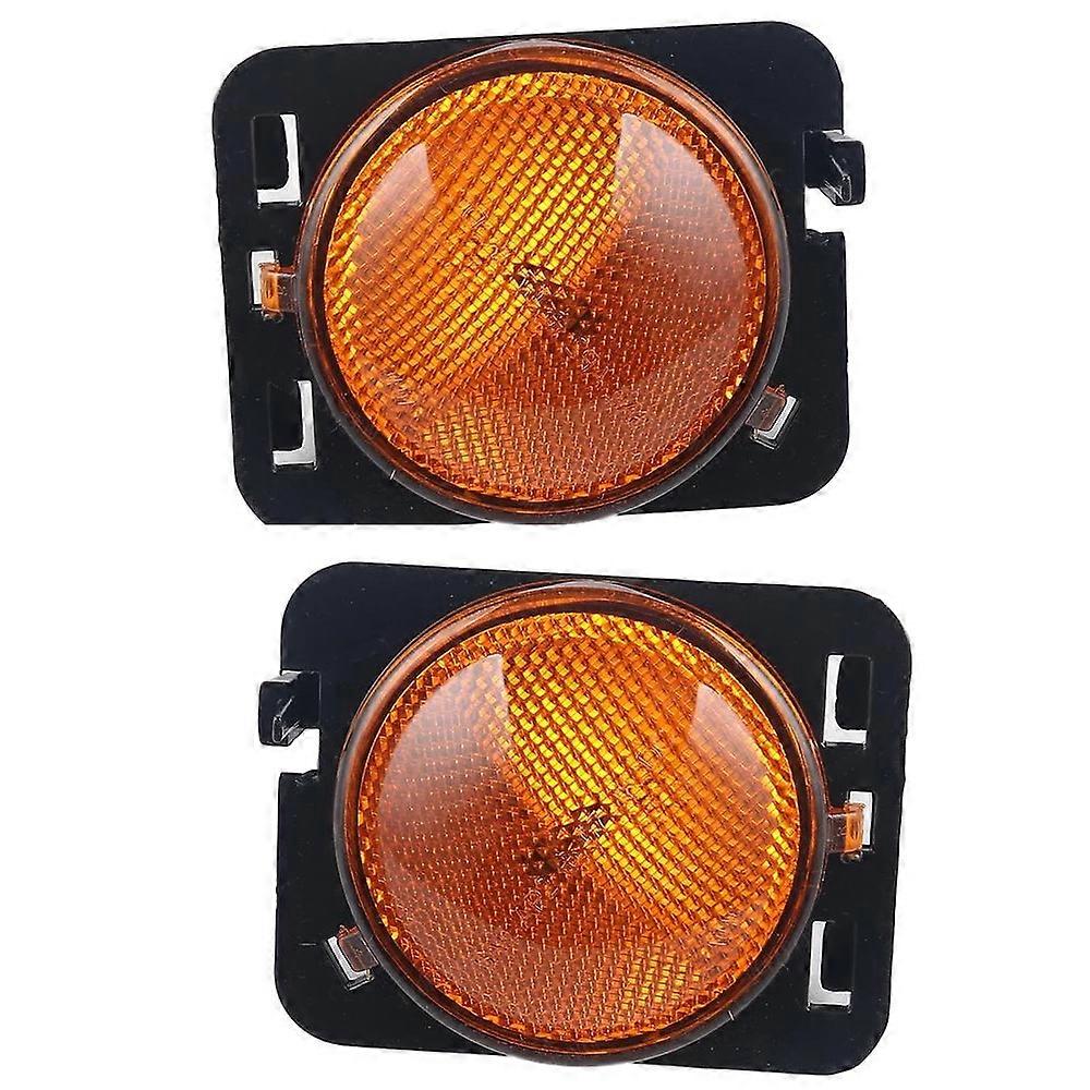 Front Fender Side Marker Lights Turn Signal Lamp Left Right For Jeep ...