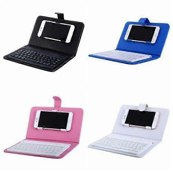 Mini Portable Wireless Bluetooth Keyboard with Leather Case for ...